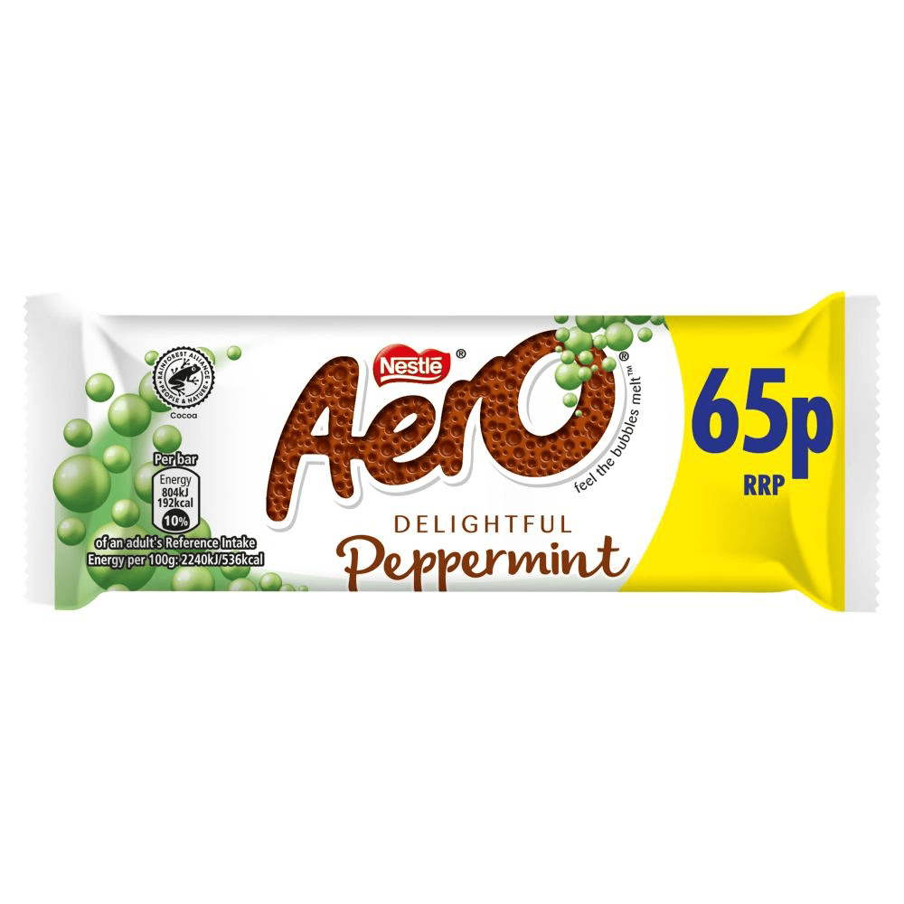 PMP Aero Peppermint Chocolate Bar 24 x 36g | TheWholesaleHub ...