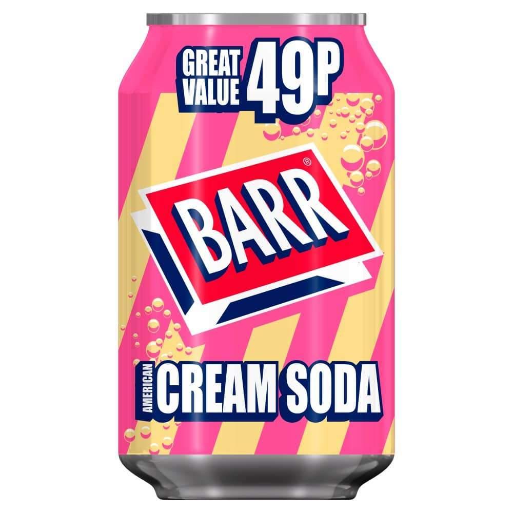 Barr Cream Soda Can PMP 24 x 330ml | TheWholesaleHub – thewholesalehub